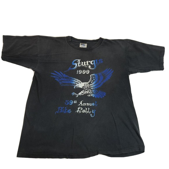 Vintage | Shirts | Vintage Sturgis Bike Rally Tshirt Large Black ...